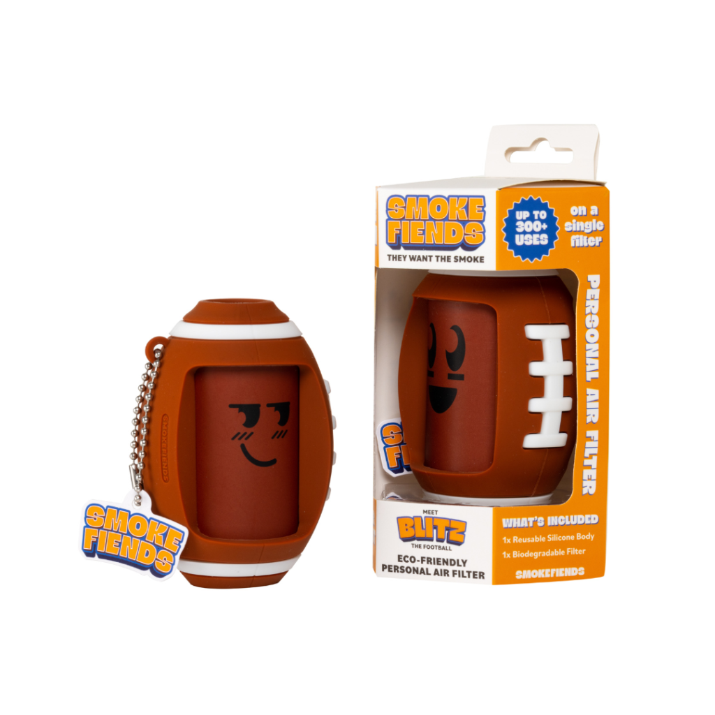 Smoke Fiends Personal Air Filter – Football-Themed, Eco-Friendly Solution